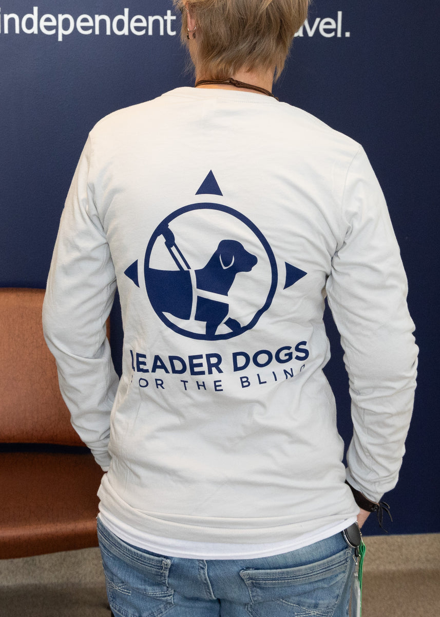 LDB Logo Tee - Long Sleeve, Silver – Leader Dogs for the Blind Gift Shop